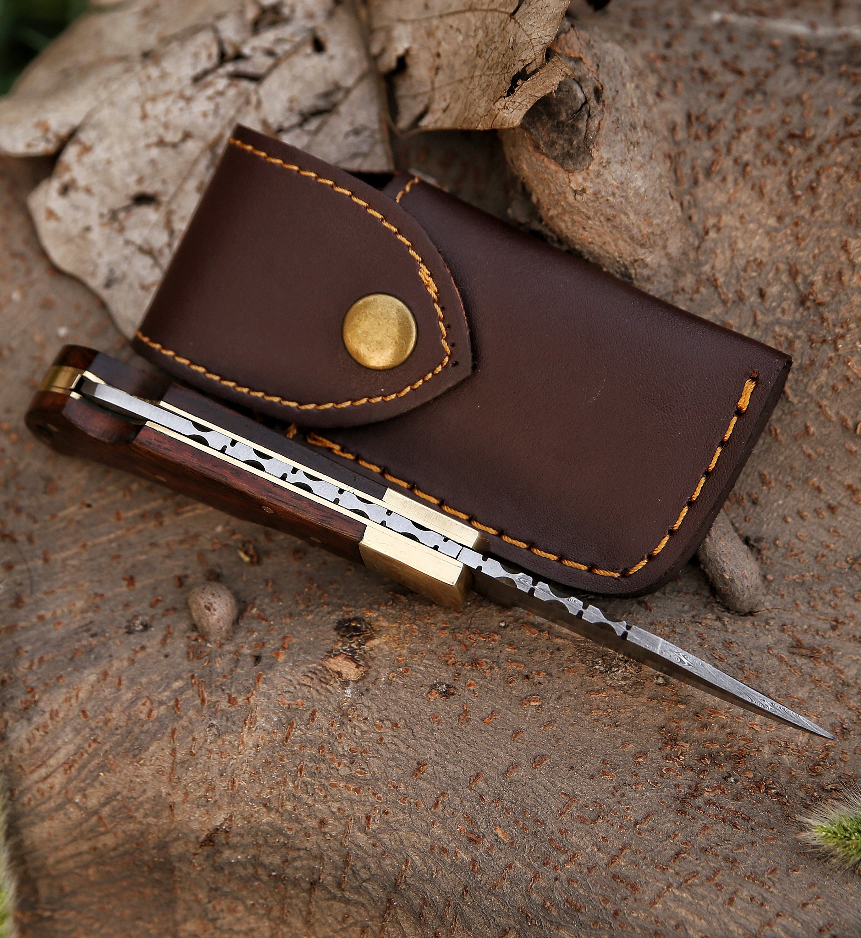 Knife Damascus Pocket Folding Knife, Custom Pocket Fold Knife,groomsmen ...