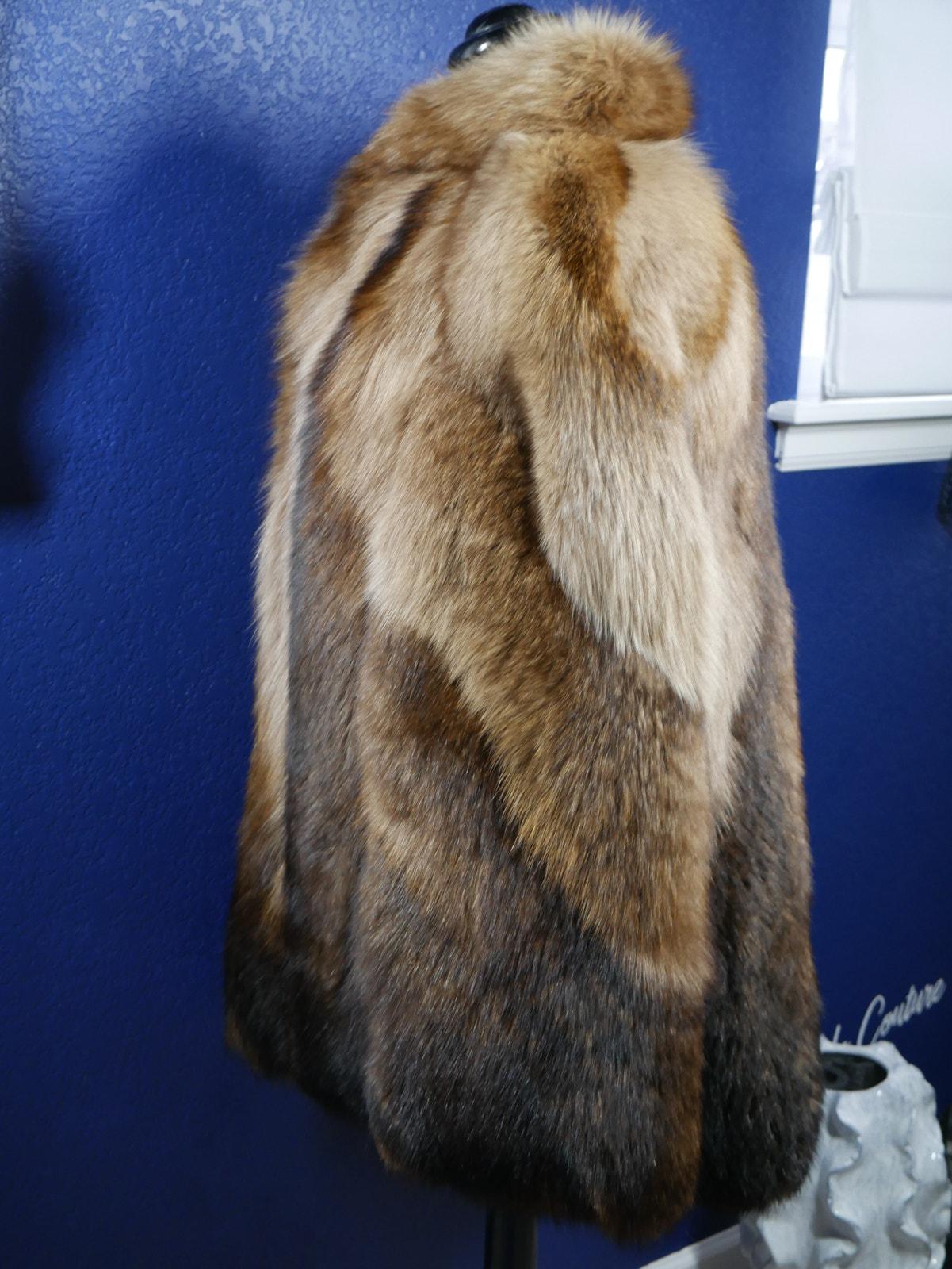 Gorgeous Rustic Ombre Full Pelt Fox Fur Stroller Coat Jacket - Etsy