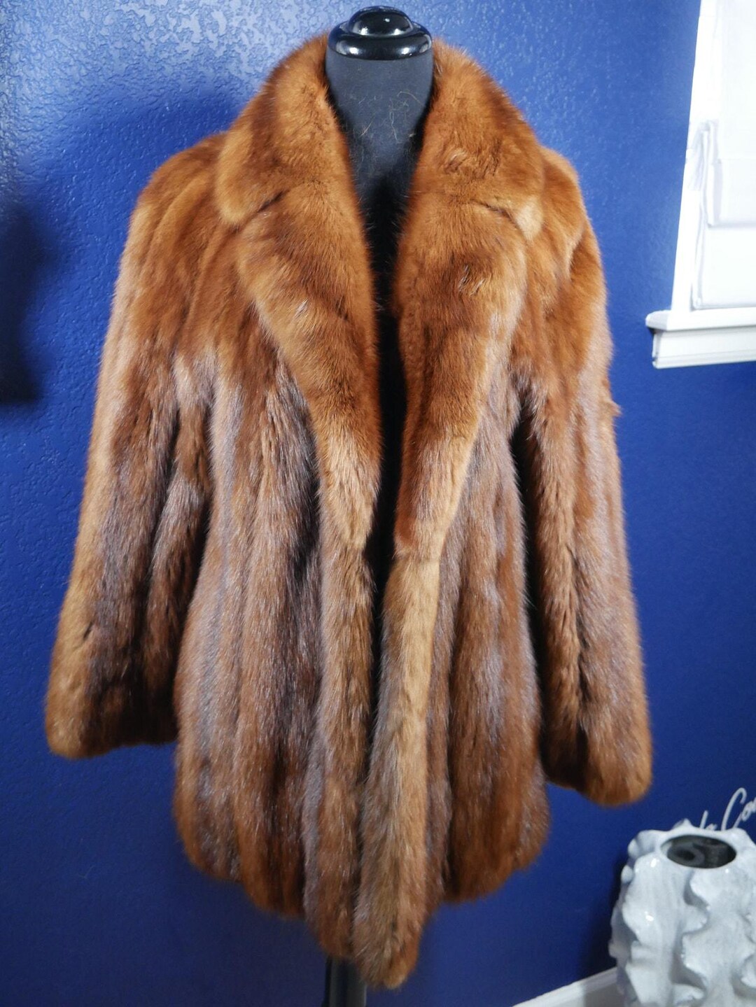 Beautiful Vintage Red Canadian Sable Fur Coat Jacket - Etsy