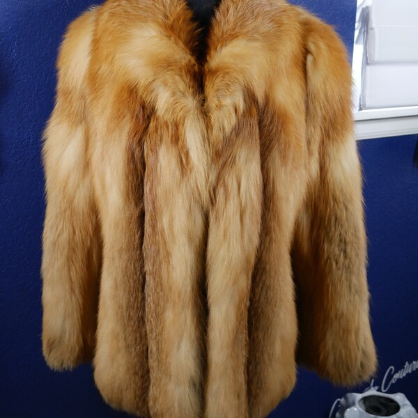 Red Fox Fur Coat - Etsy