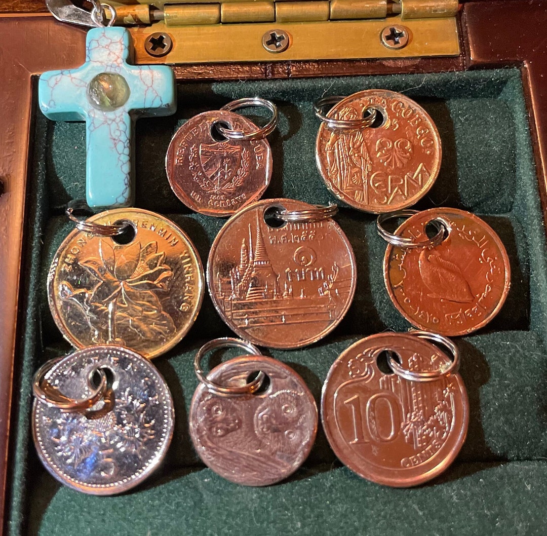 Coin Charms/pendants - Etsy