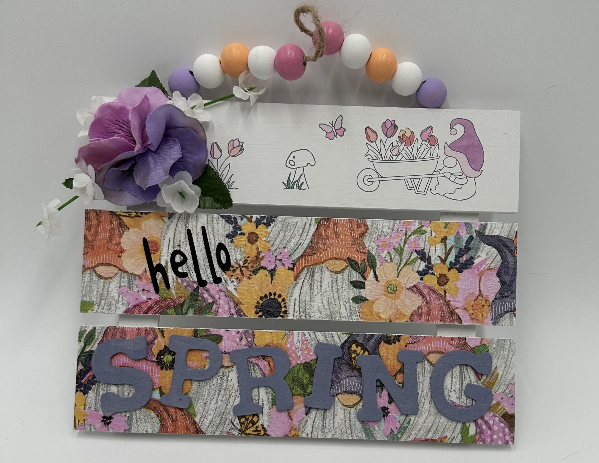 Gnome Spring Pallet Sign - Etsy