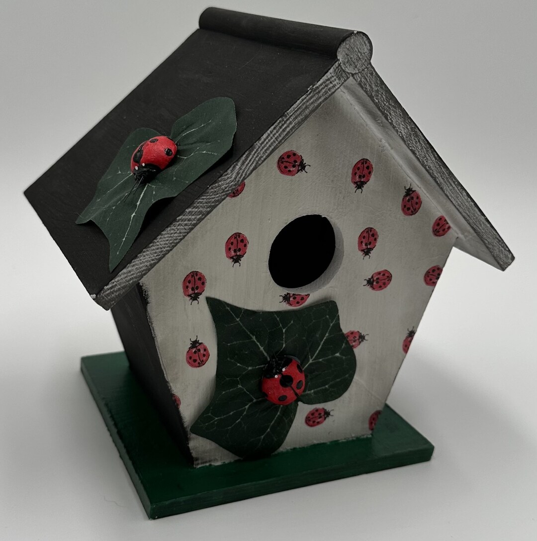 Lady Bug Birdhouse - Etsy