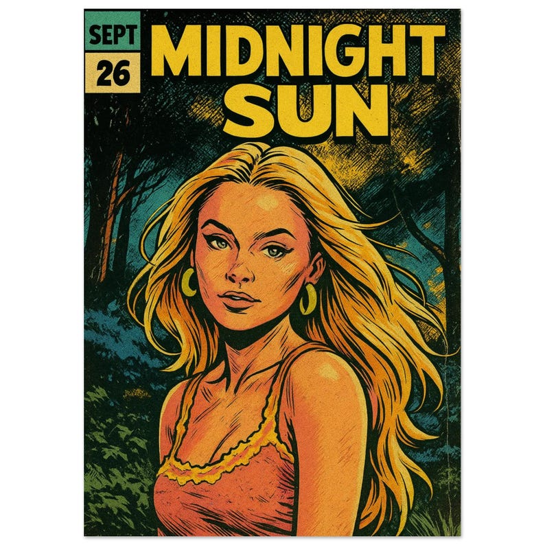 Zara Larsson Midnight Sun Poster, Retro Comic Pop Art Print - Etsy
