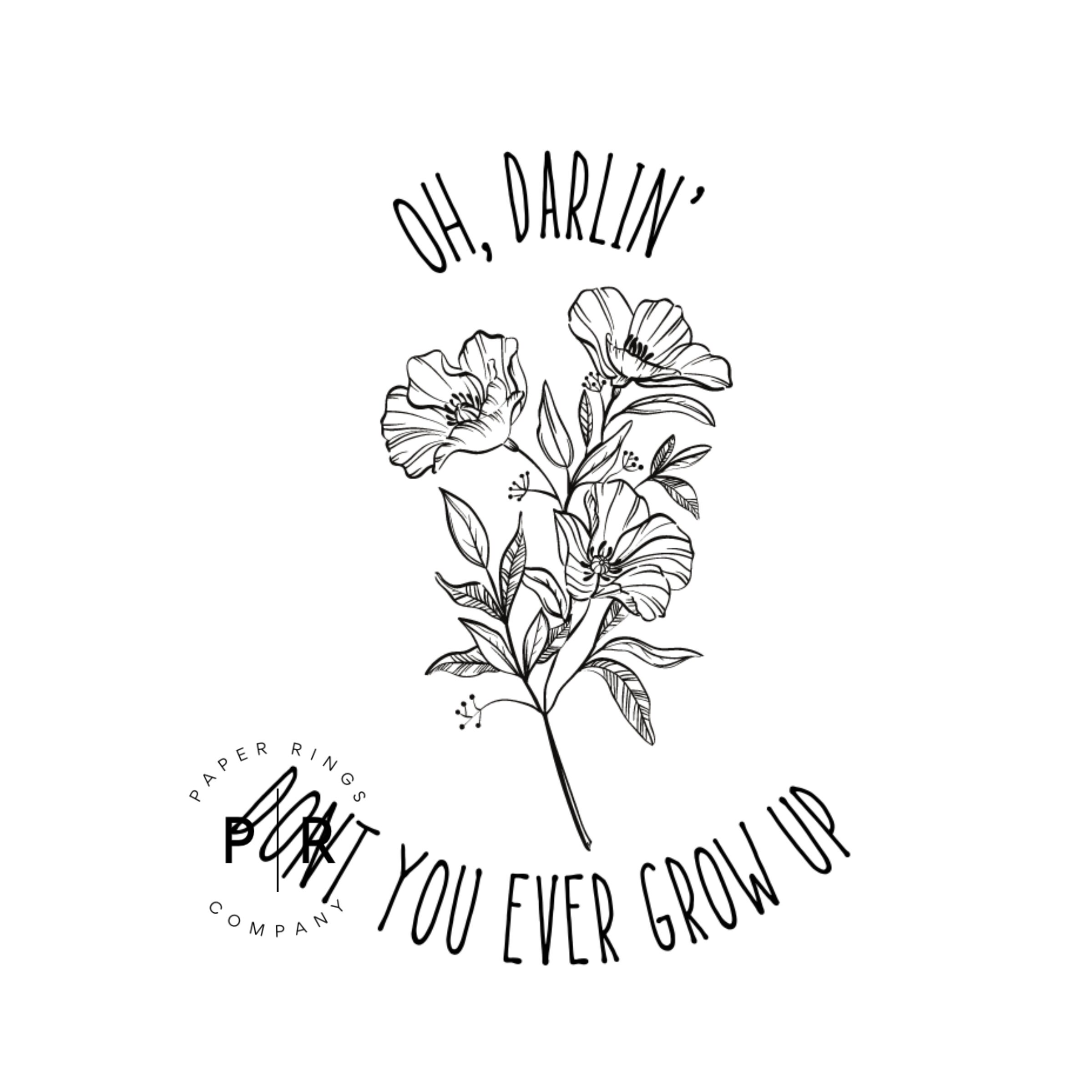 Oh Darlin Dont You Ever Grow up SVG Taylor Swift - Etsy