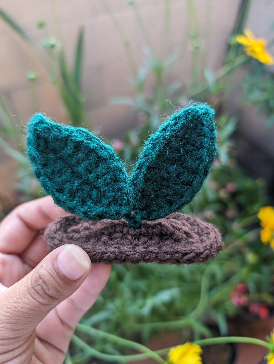 Crochet Sprout Hairclip - Etsy