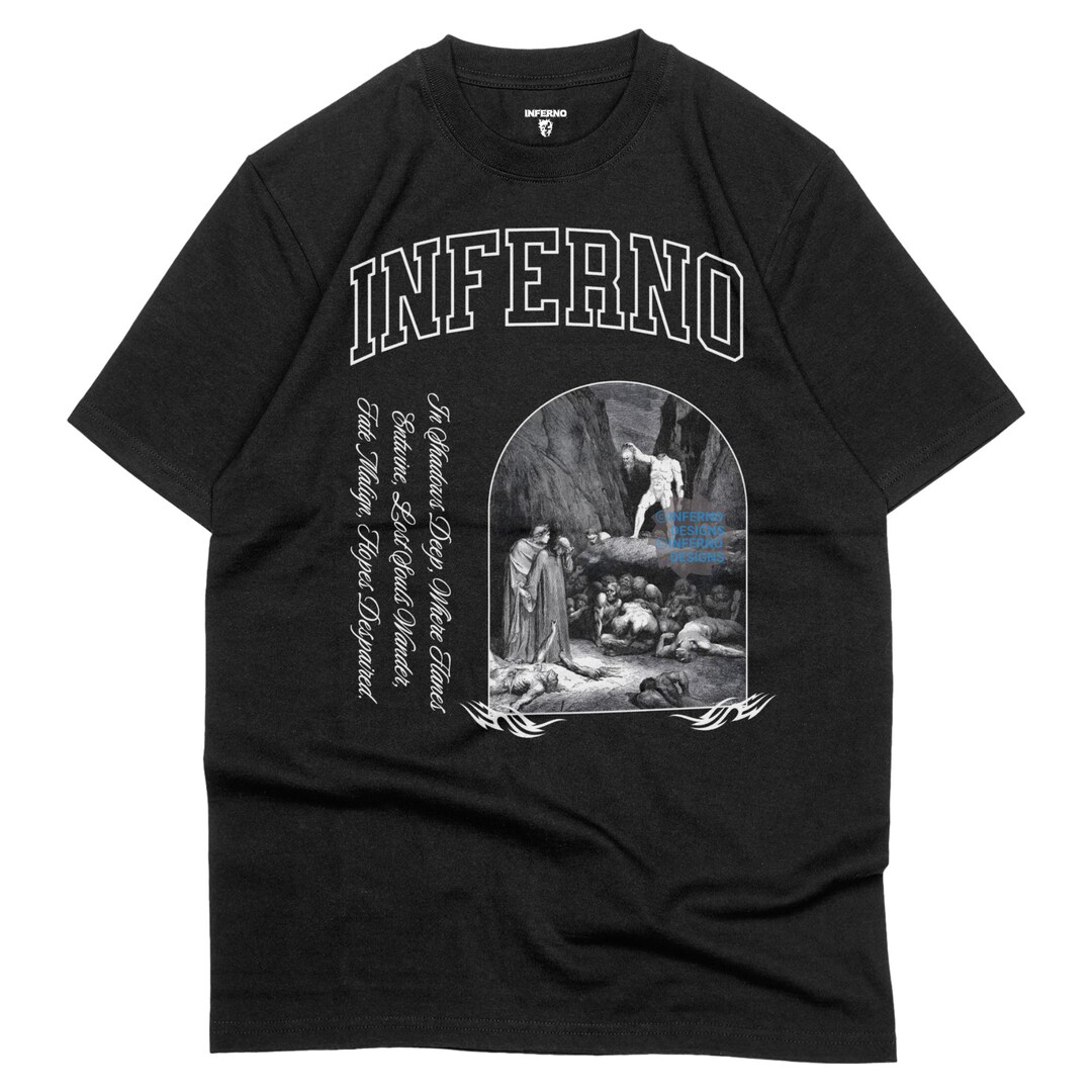 Dante's Inferno Workout Shirt, Gym Shirt, Pump Cover Shirt, Workout ...