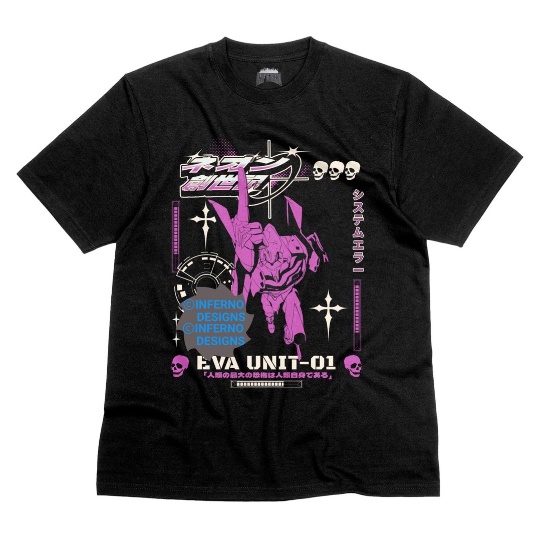 Eva-01 Mech Vintage Anime Shirt, Rei Ayanami, Asuka, Kenji Manga Shirt ...
