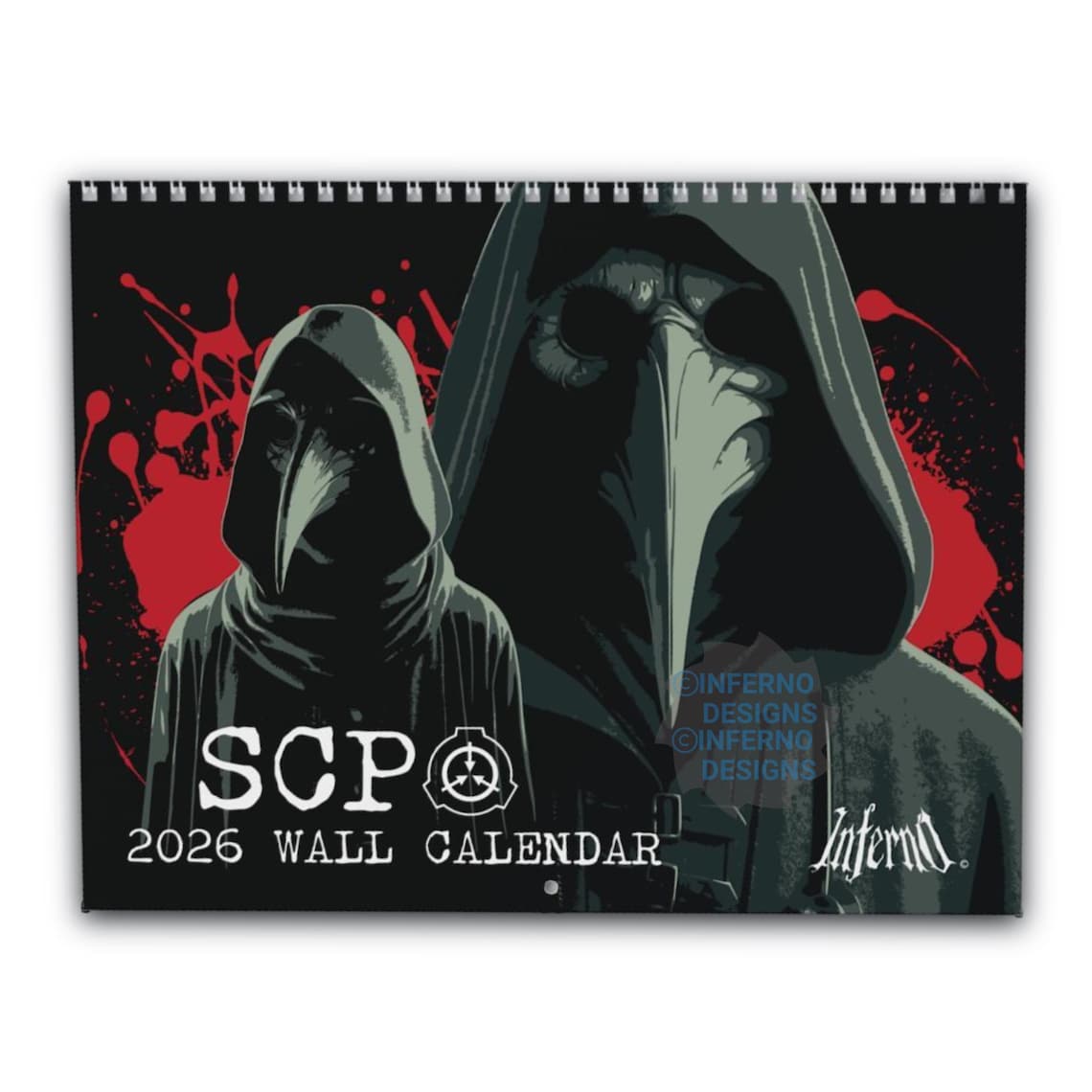 SCP 2026 Wall Calendar, SCP Foundation Calendar, Horror Calendar ...