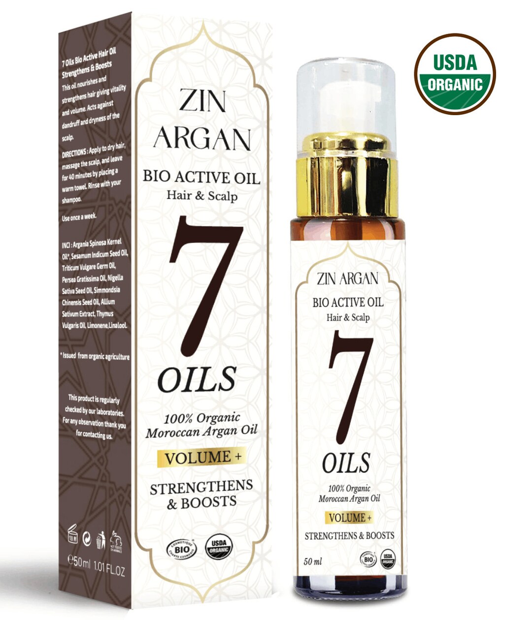 Bioactive Hair Oil Nourishing With 8 Organic Oils for Strong, Thick and ...