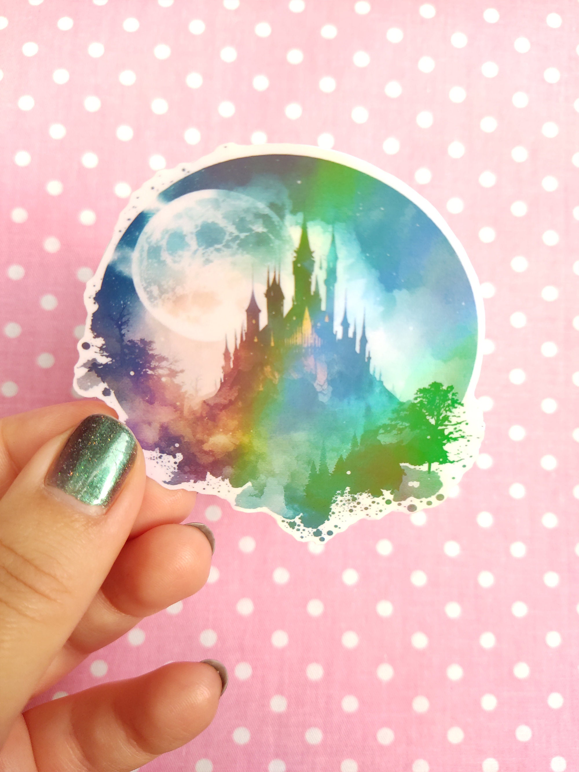 Whimsical Modern Cinderella Sticker Pack Glossy and Holographic Finish ...