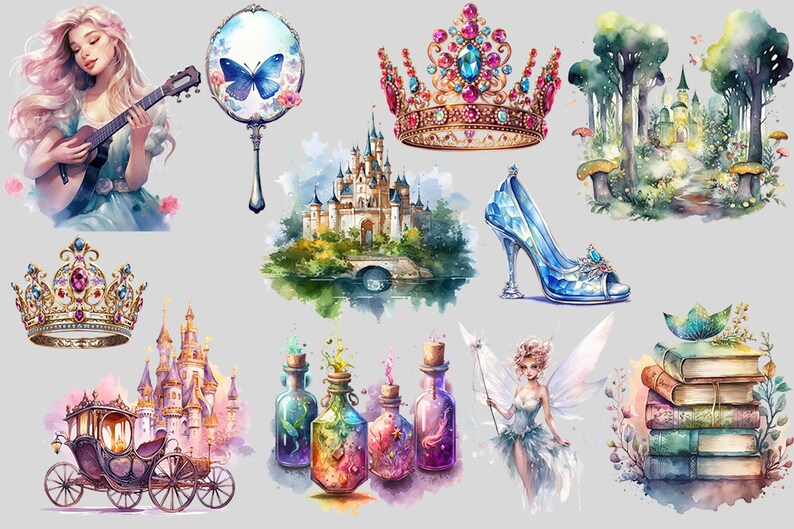 Whimsical Fairy Tale Fantasy Clipart - Etsy