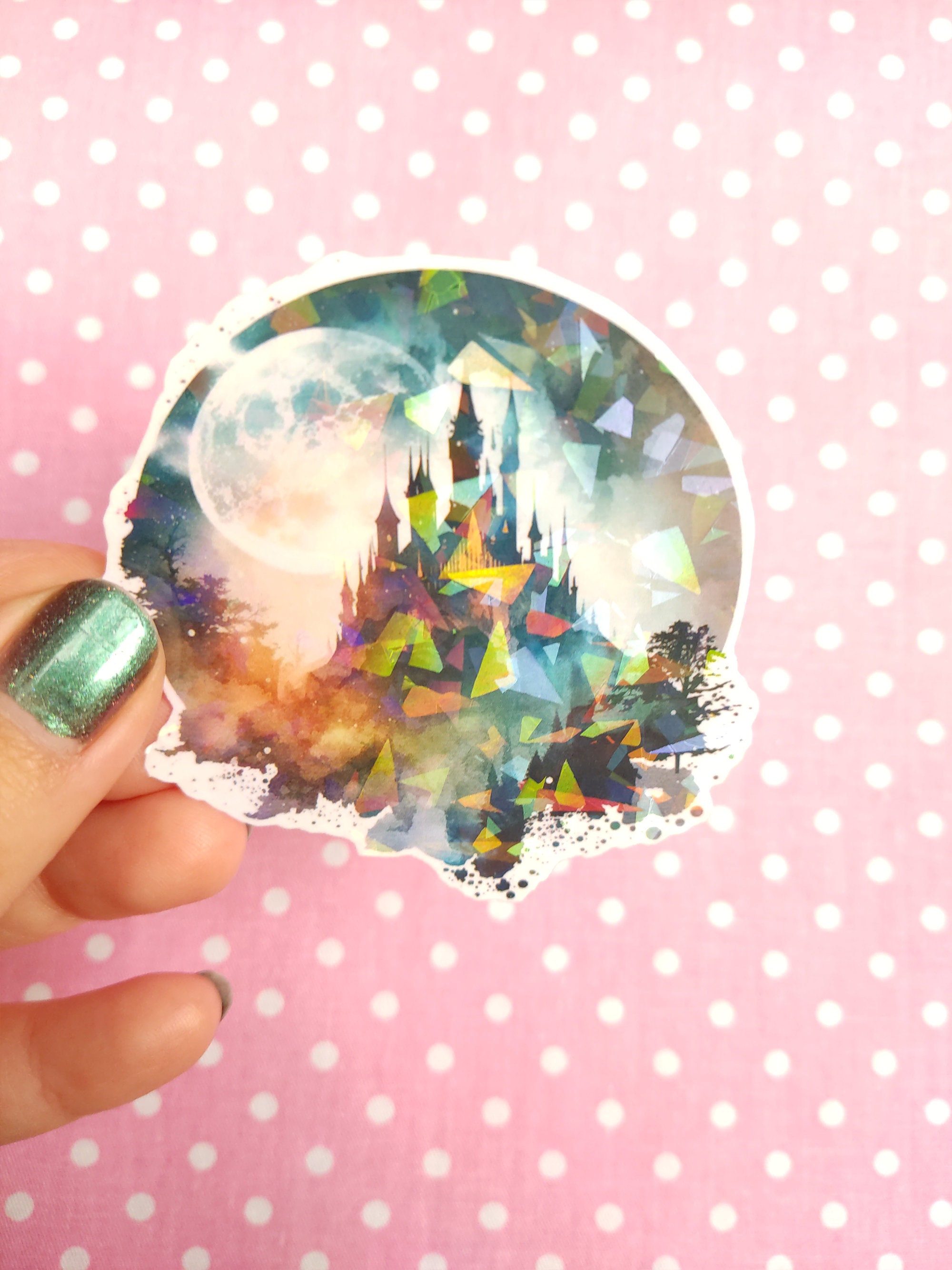 Whimsical Modern Cinderella Sticker Pack Glossy and Holographic Finish ...