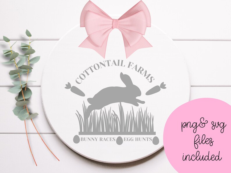 Cottontail Farms Png and Svg Files for Door Hangers, Sublimation and ...