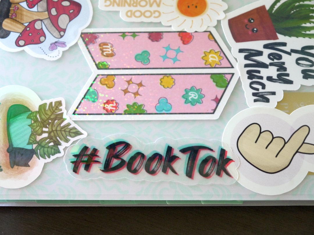 Clear Holographic booktok Sticker Tiktok Sticker Phone Case - Etsy