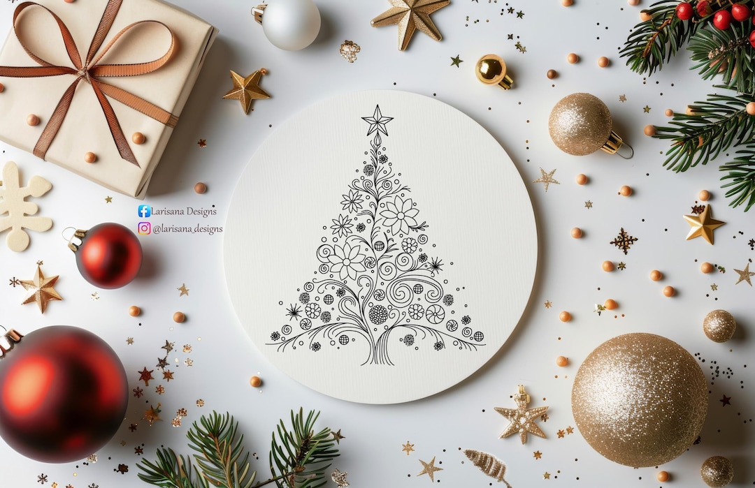 Christmas Tree Hand Embroidery Pattern: Beginner DIY (PDF) - Etsy