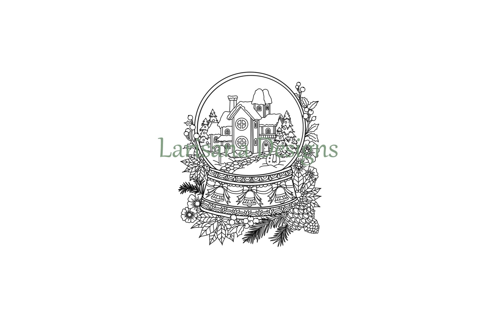 Snow Globe Embroidery Pattern • Christmas & Winter Theme • Digital PDF ...