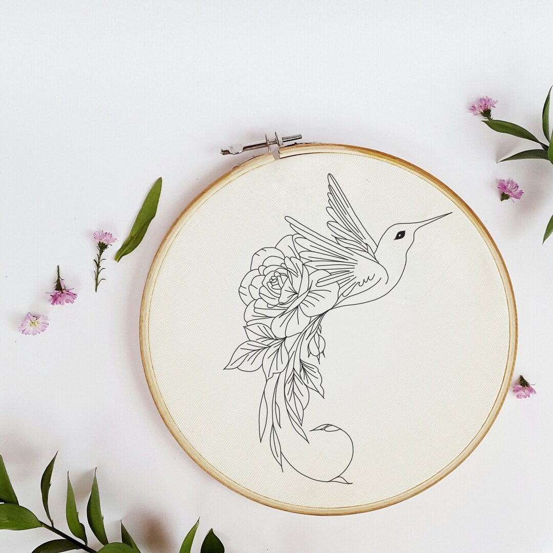Bird Embroidery Pattern, Hand Embroidery Pattern in PDF and JPG ...