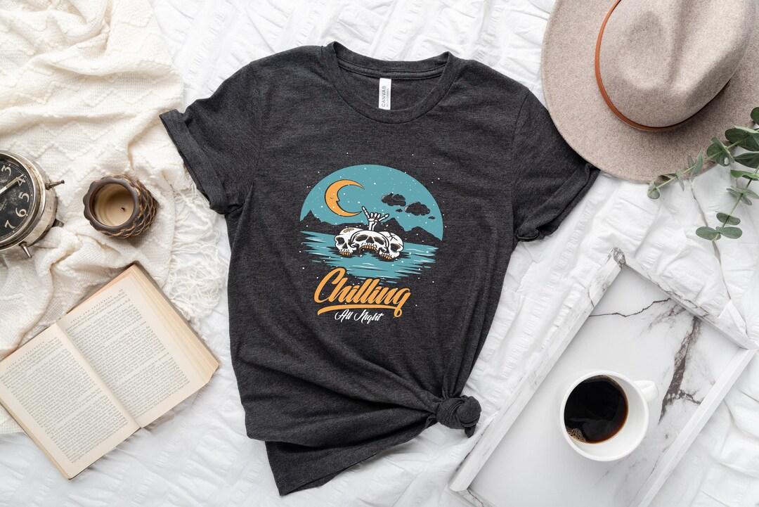Retro Chilling All Night Shirt, Vintage Summer T-shirt, Beach Shirt ...