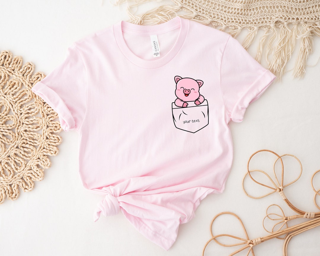 Custom Pig Shirt, Personalized Pocket Pig Shirt, Pink Pig Birthday ...