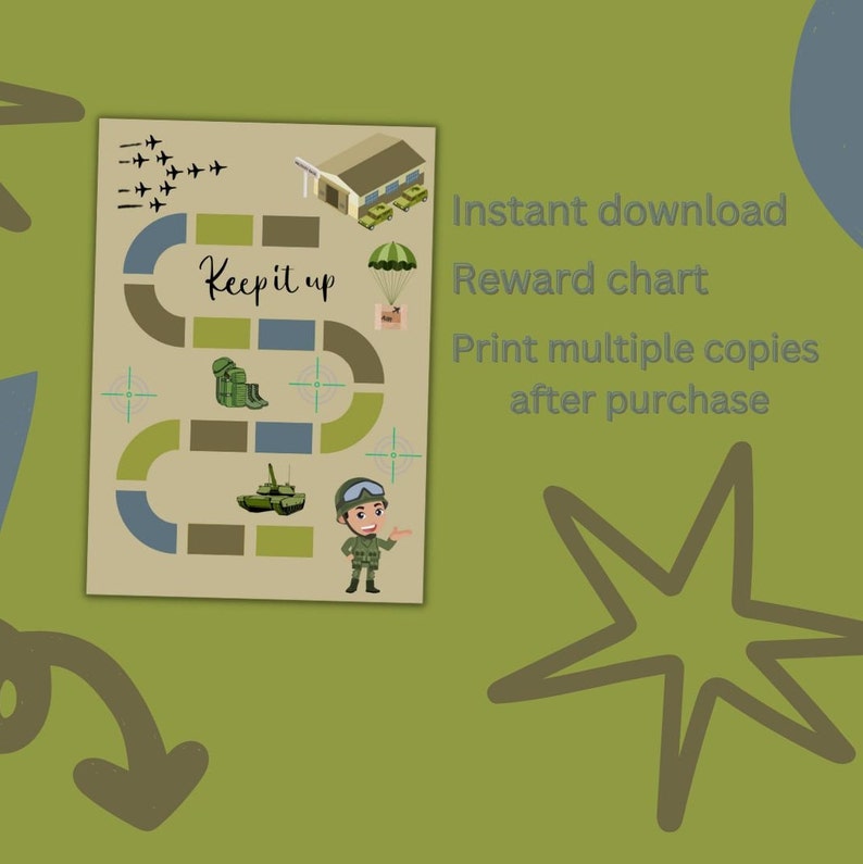 Reward Chart Behaviour Chart Printable Star Chart Kids Rewards - Etsy