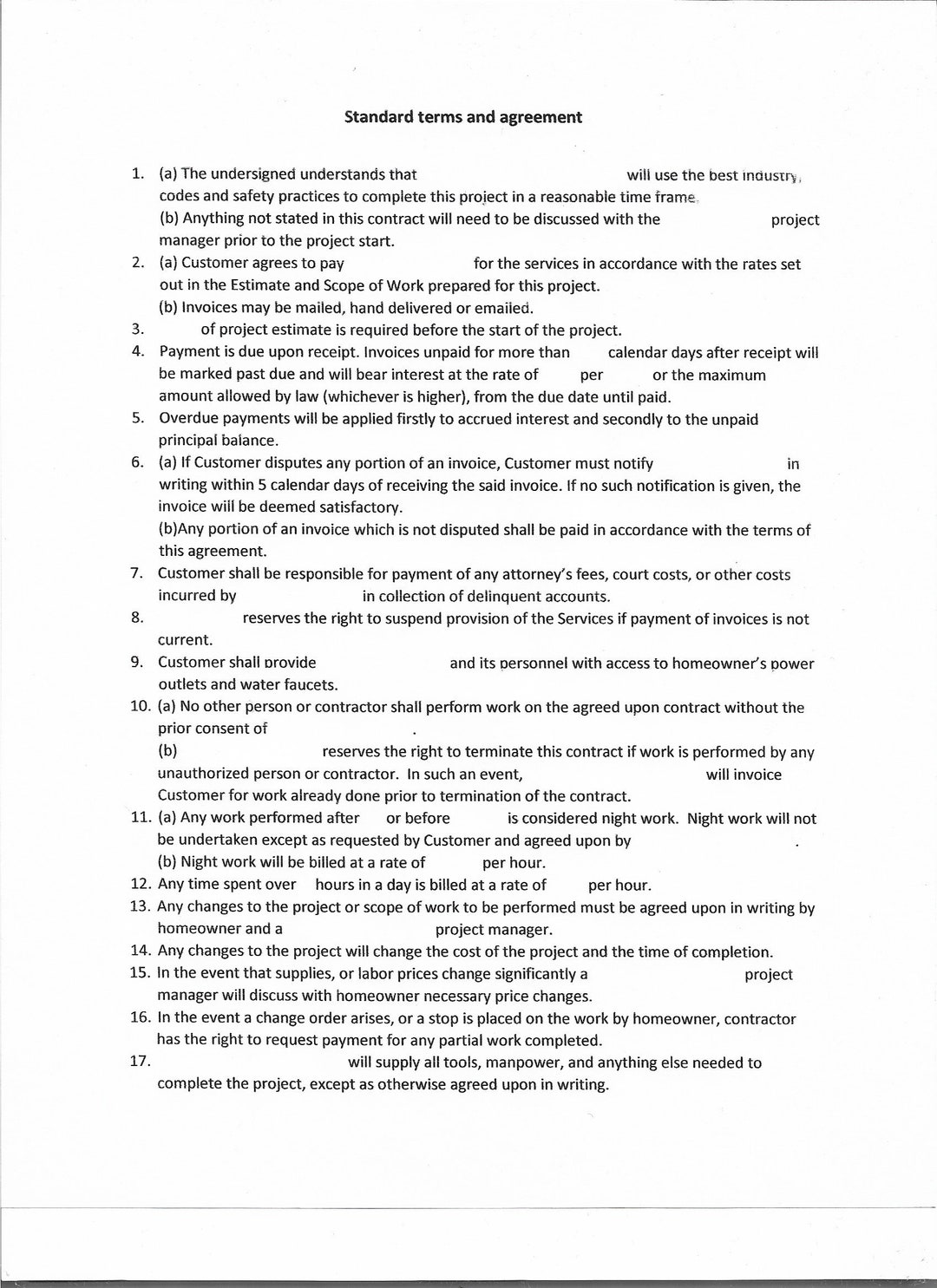 Construction Contract, General Contractor, Subcontractor, PDF, Fillable ...