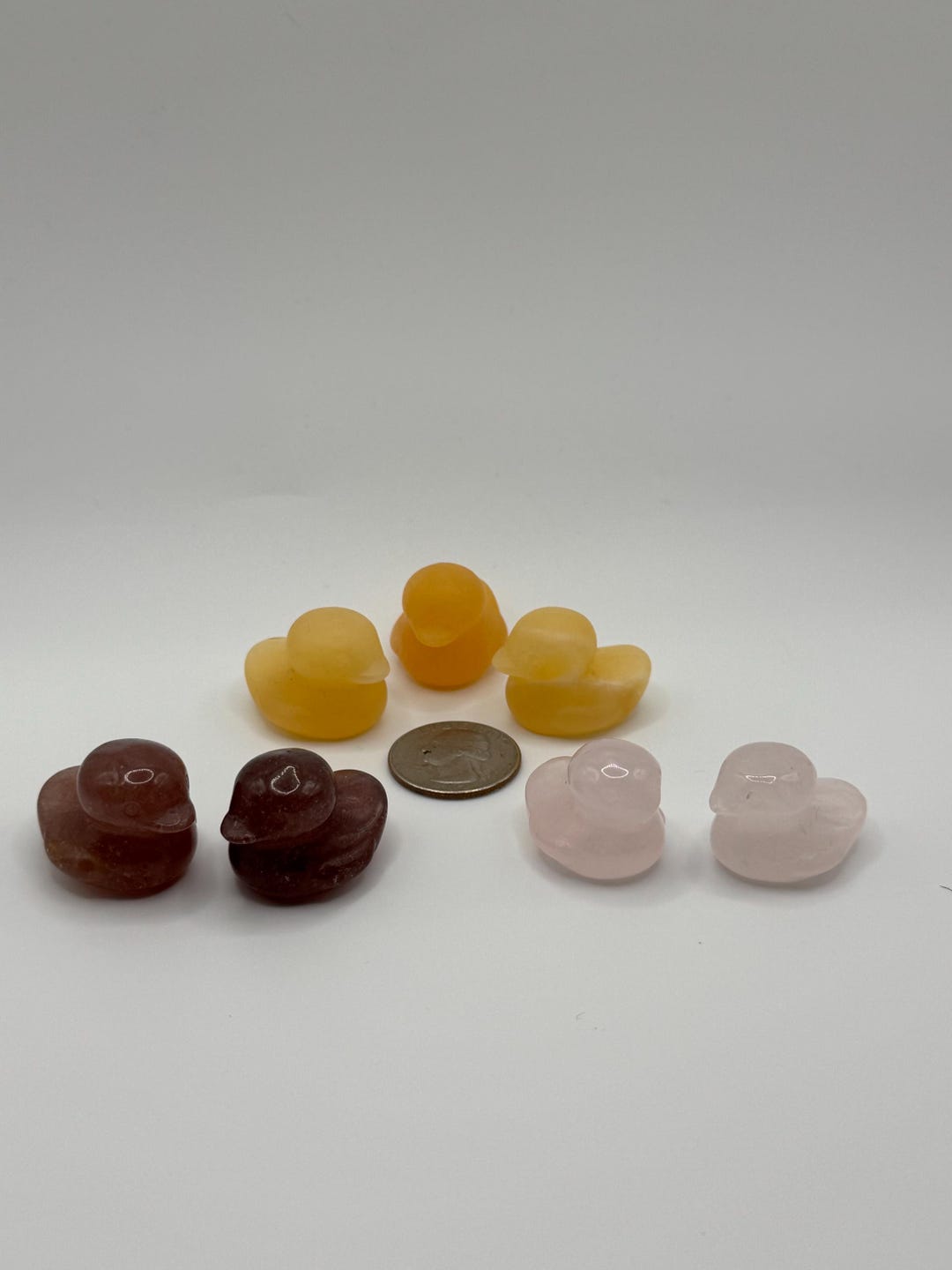 Rubber Duck Carvings, Crystal Rubber Duckies, Rose Quartz Duck ...