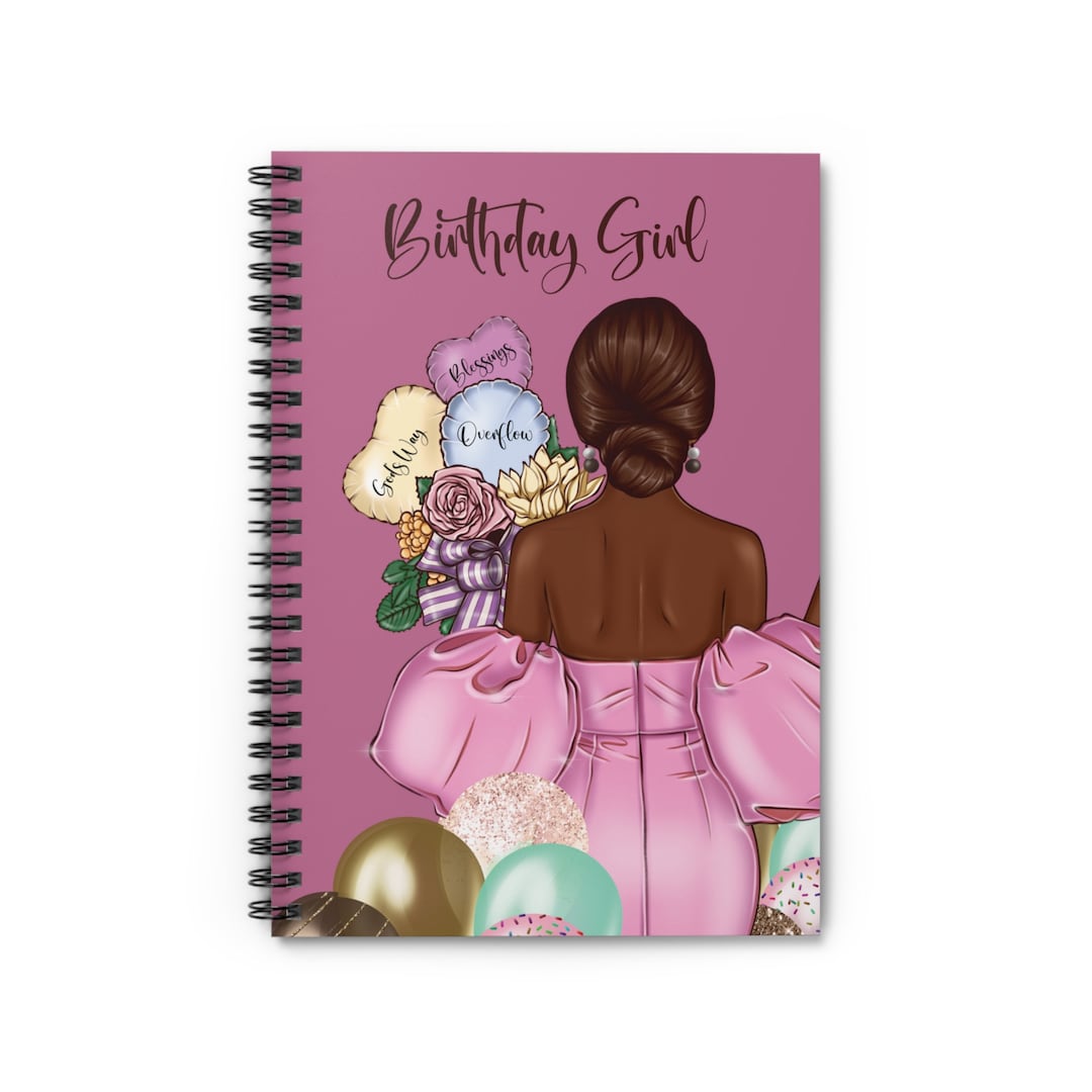 Birthday Girl Spiral Notebook / Birthday Reminder Notebook / Notebook ...