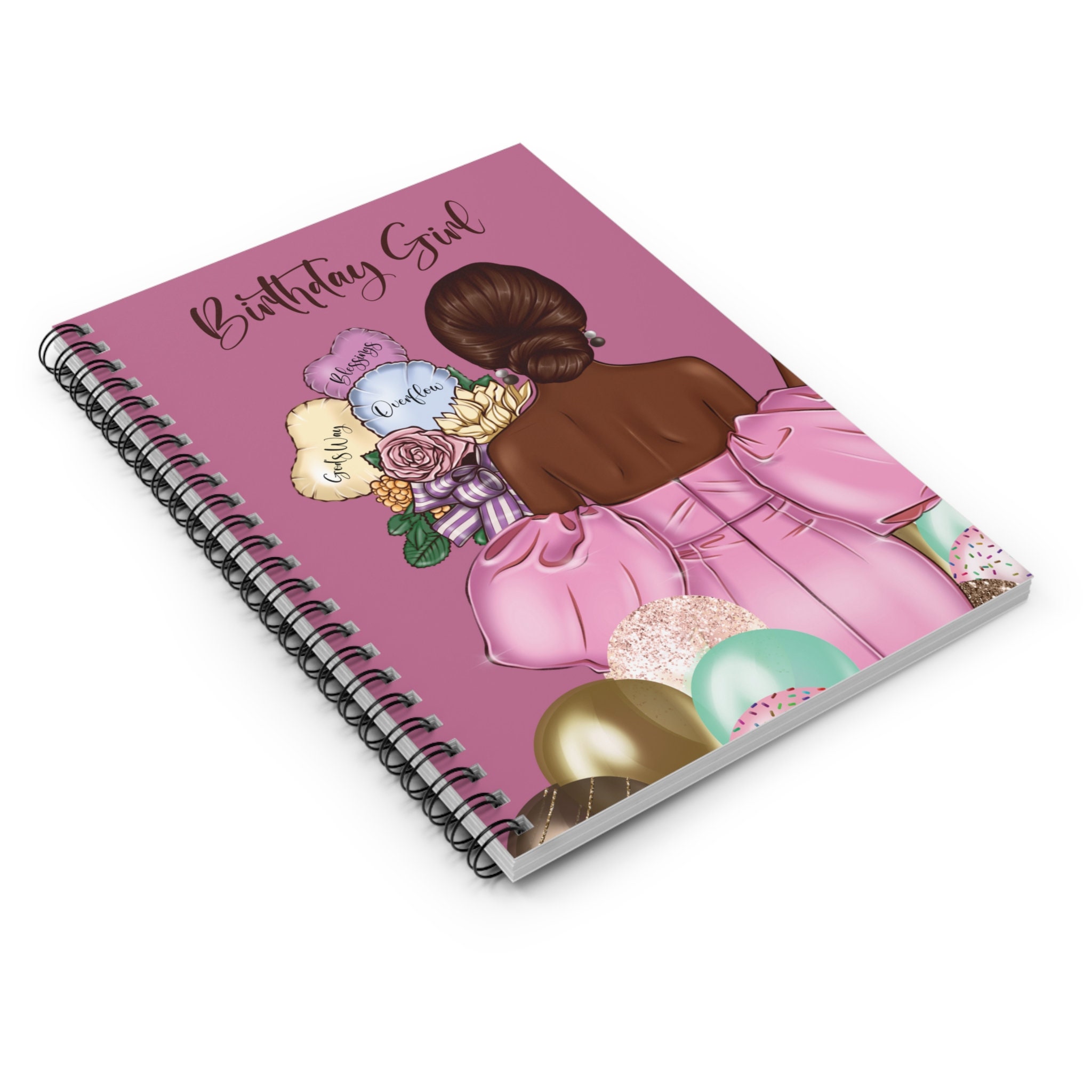Birthday Girl Spiral Notebook / Birthday Reminder Notebook / Notebook ...