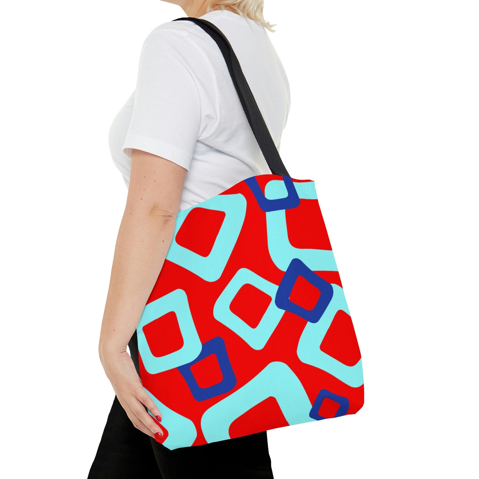Color Shapes Tote Bag / Gift for Her / Tote Bag for Women / Colorful ...