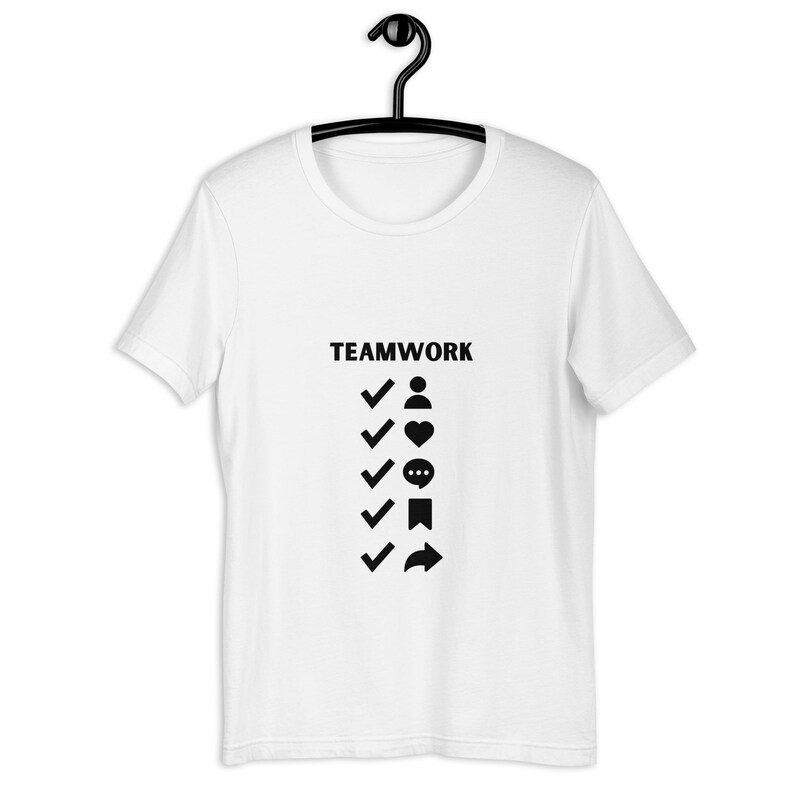 TEAMWORK Viral Tiktok Trend Unisex T-shirt - Minimalist Design for ...