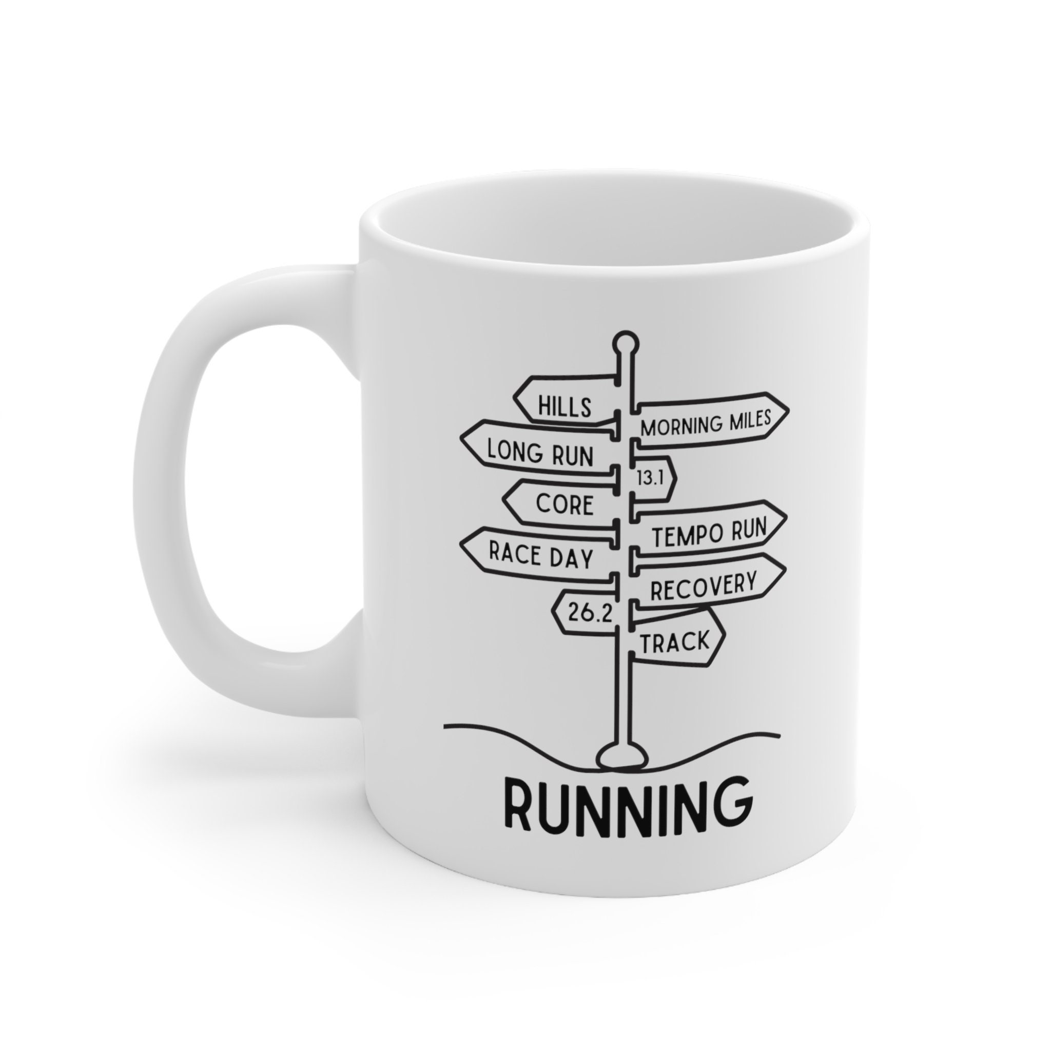 Runner Mug, Addicted to Running, Sunday Long Run, Runner Coffee Mug ...