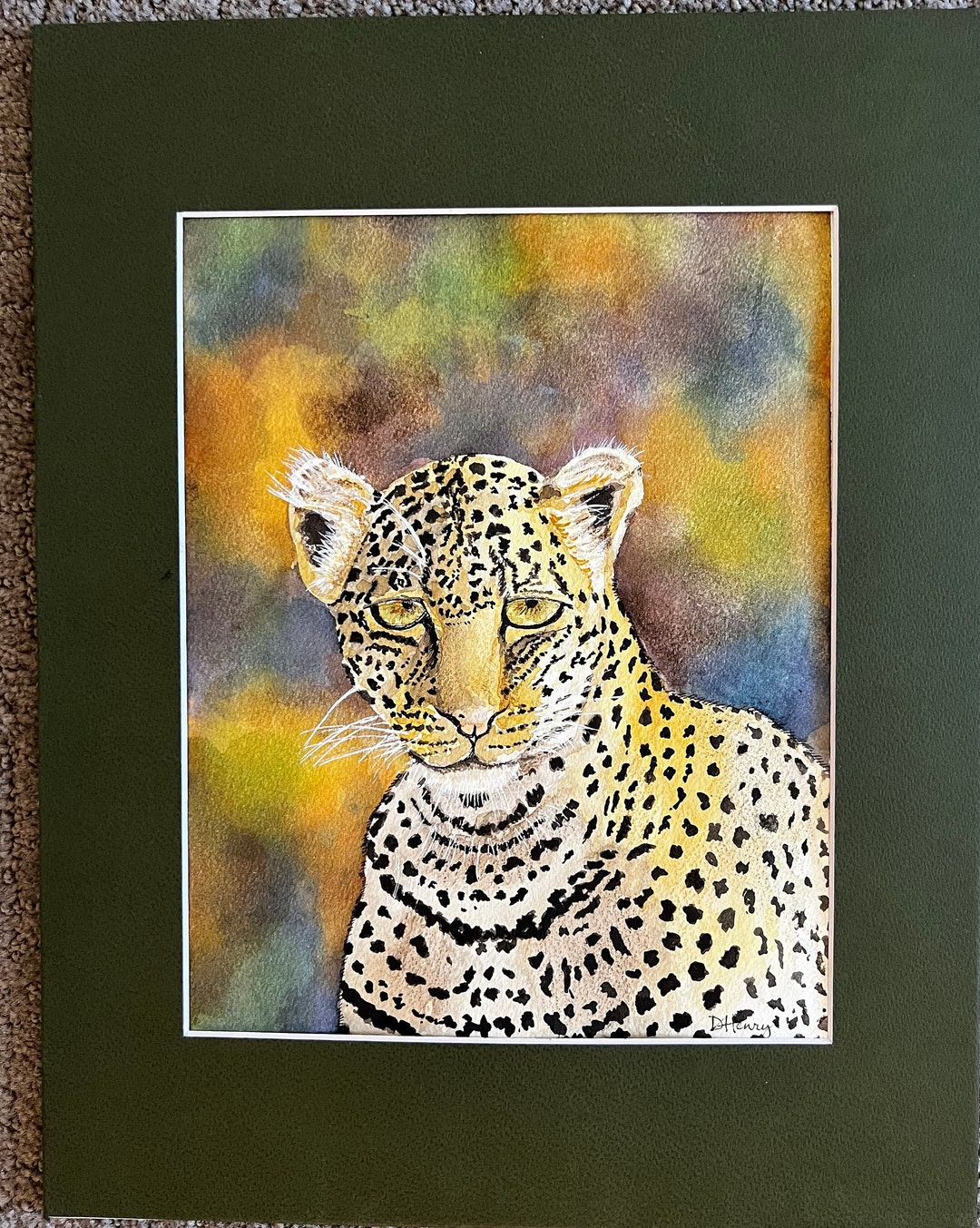 Leopard Original Watercolor - Etsy