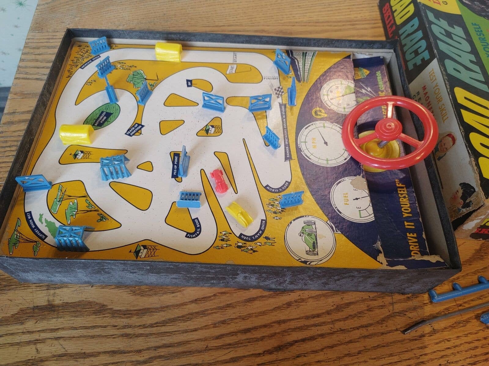 Driver's Ed Vintage Road Race Game Cars Box Made Chicago Sidney A ...