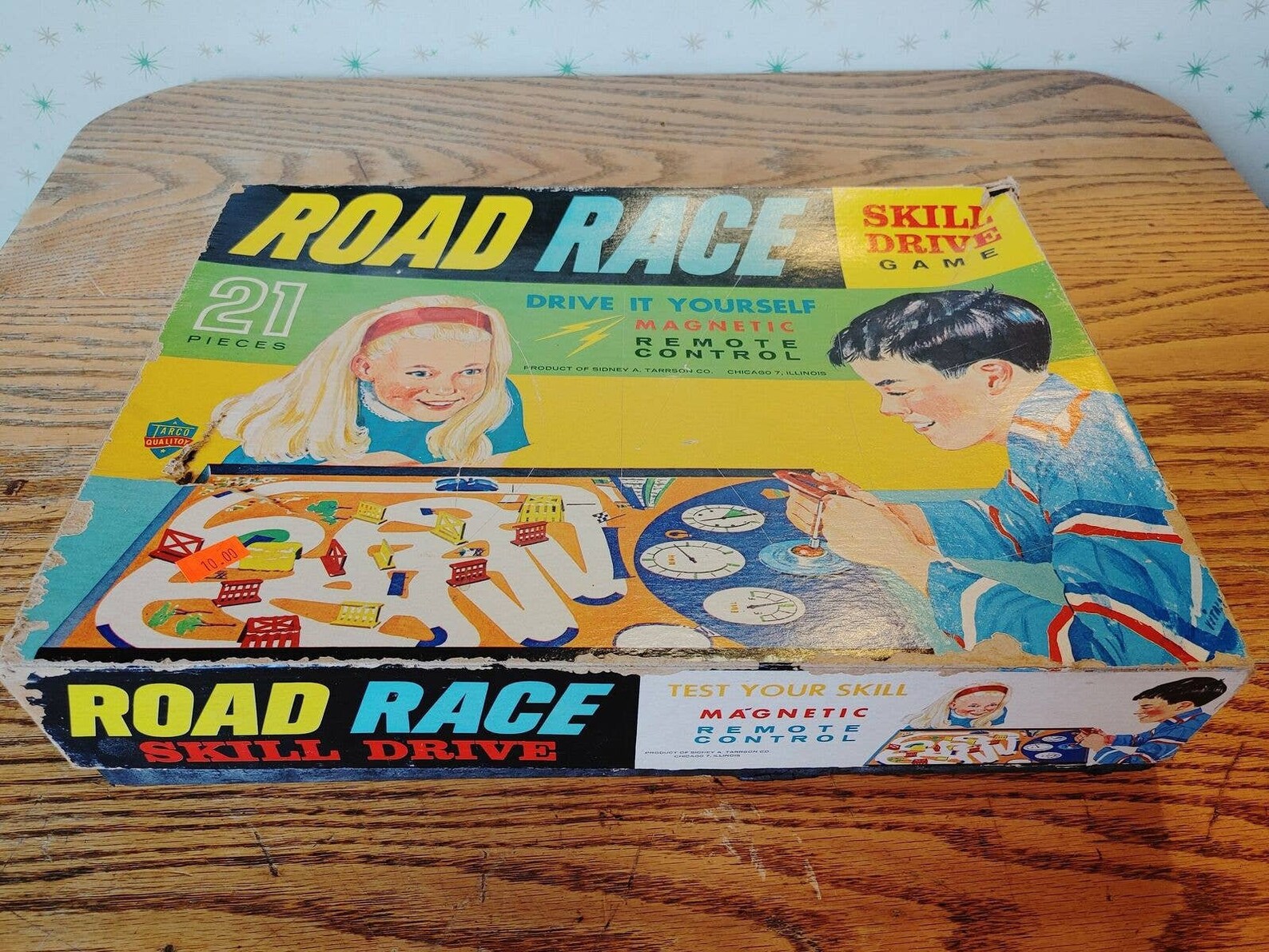 Driver's Ed Vintage Road Race Game Cars Box Made Chicago Sidney A ...