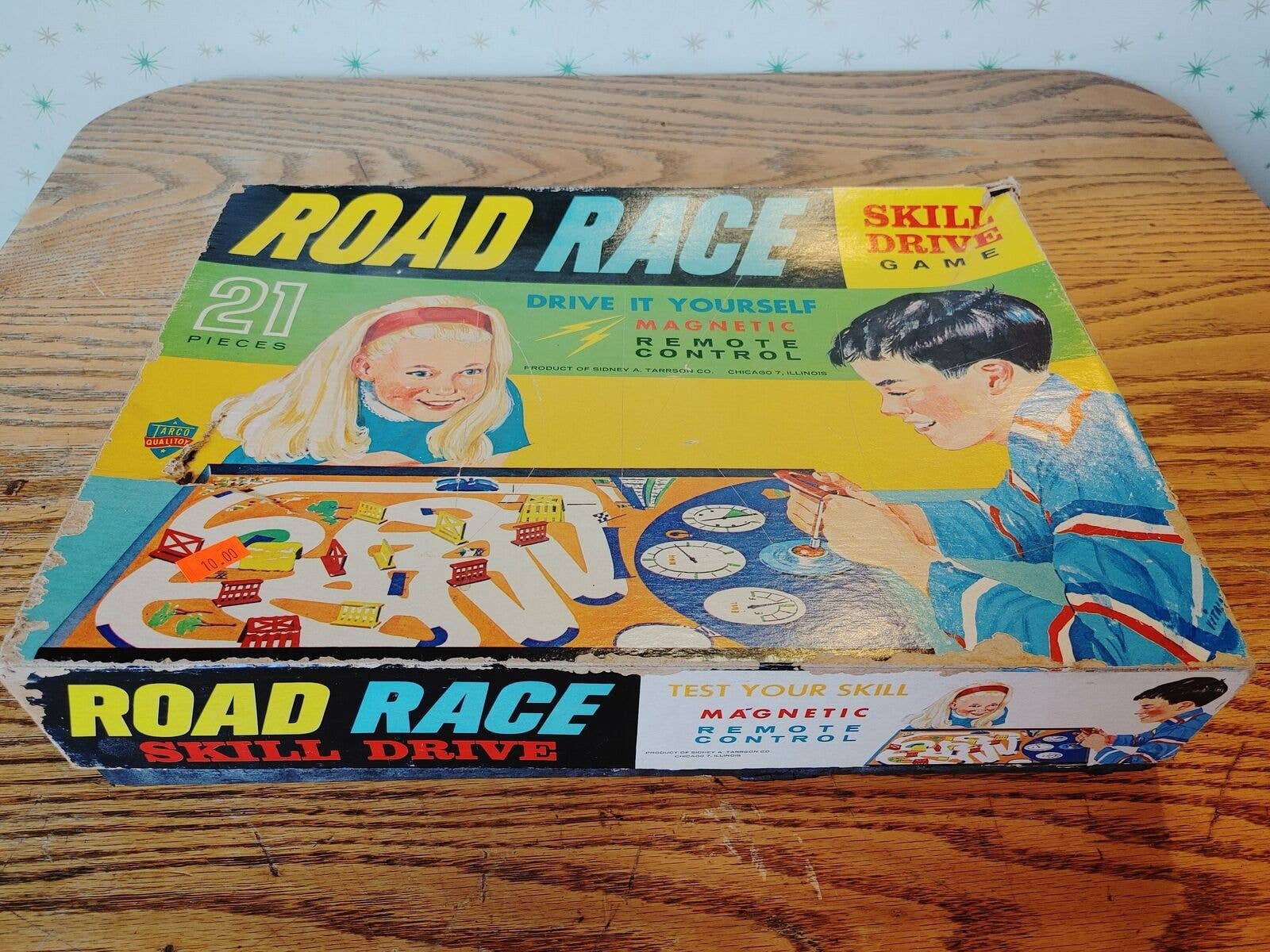 Driver's Ed Vintage Road Race Game Cars Box Made Chicago Sidney A ...
