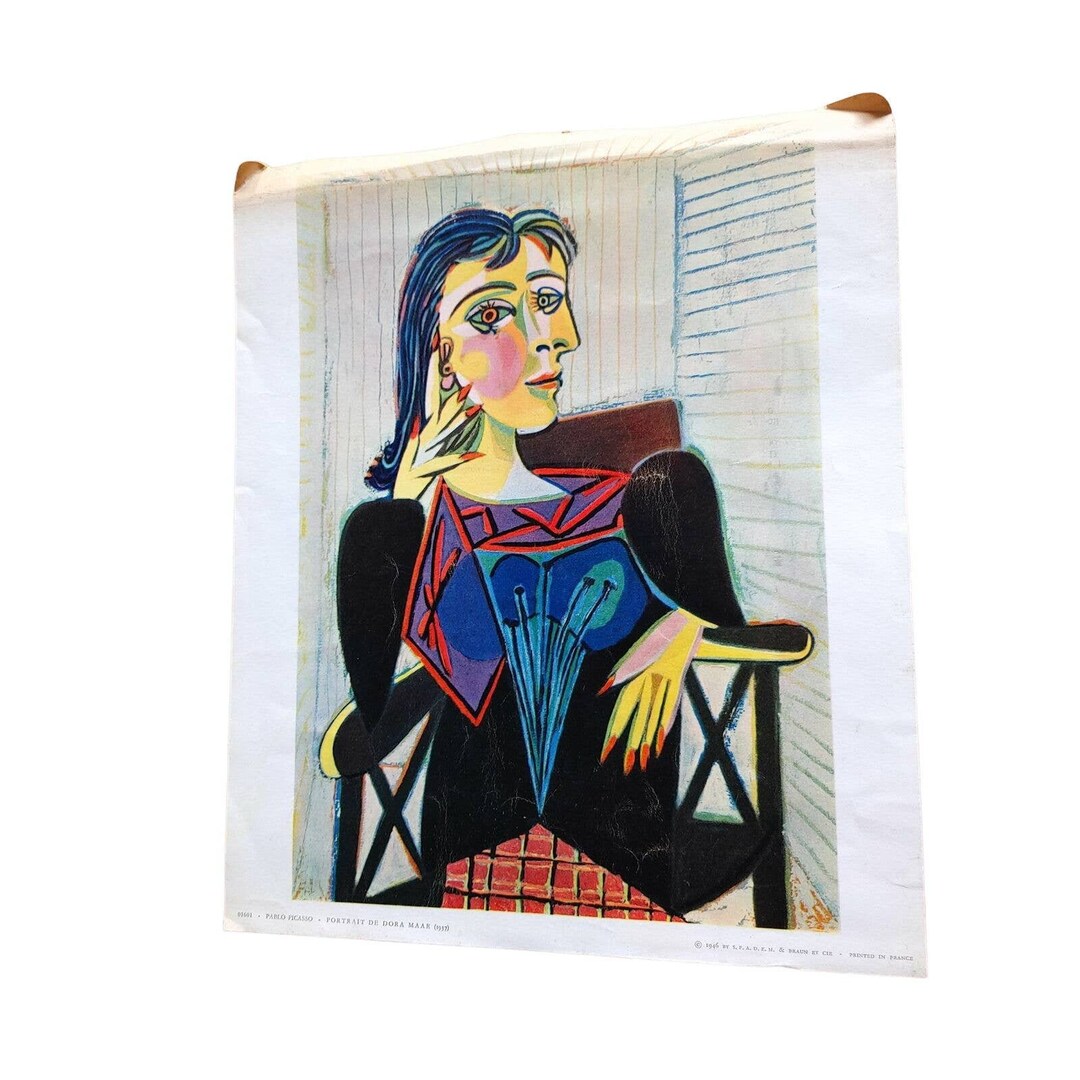 Pablo's Muse Picasso Dora Maar Print 1946 Braun Et Cie 01601 Free ...