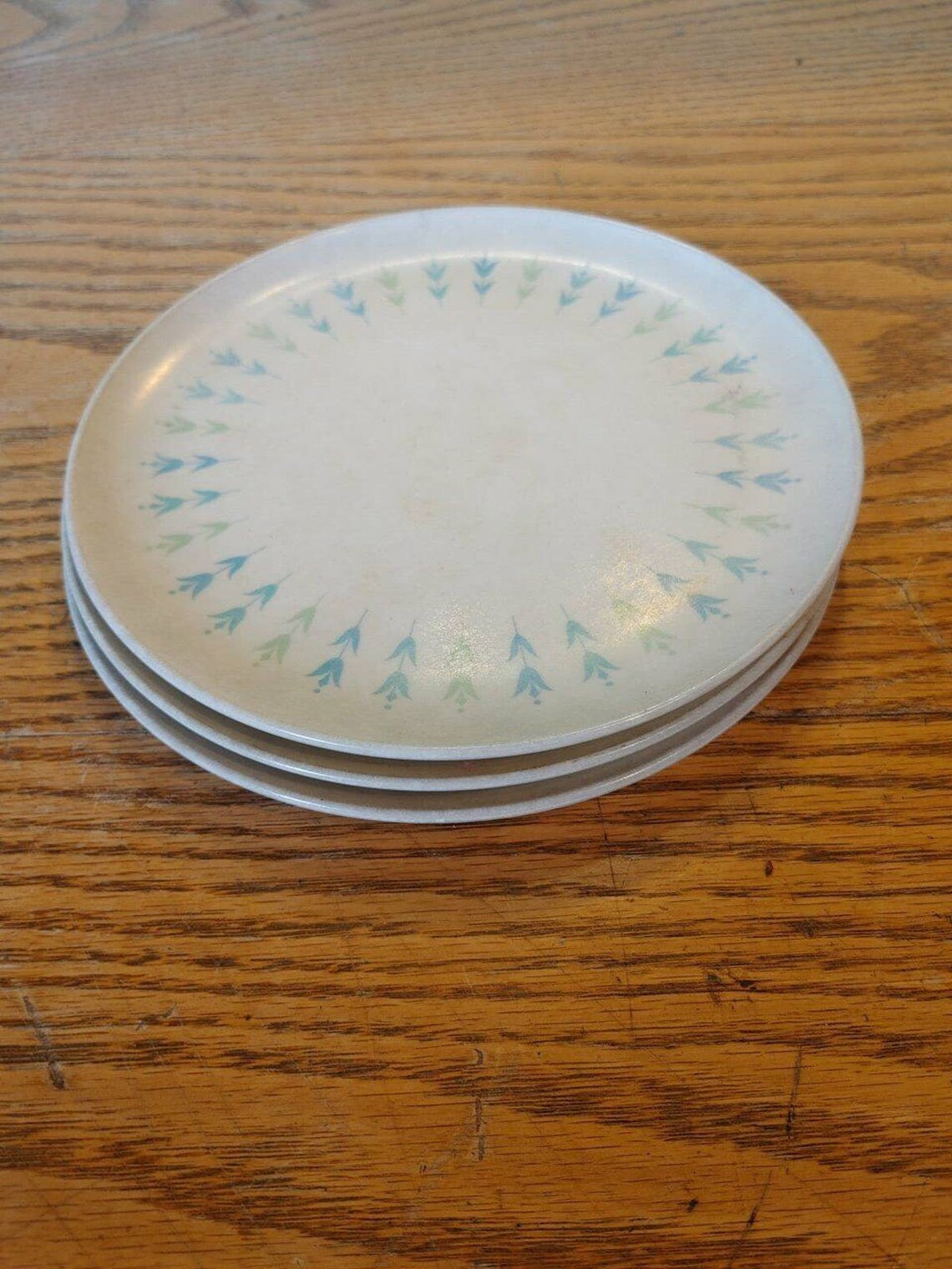 Duraware Vintage Melmac Plates Three 3 Pattern Worn Rare Melanine - Etsy