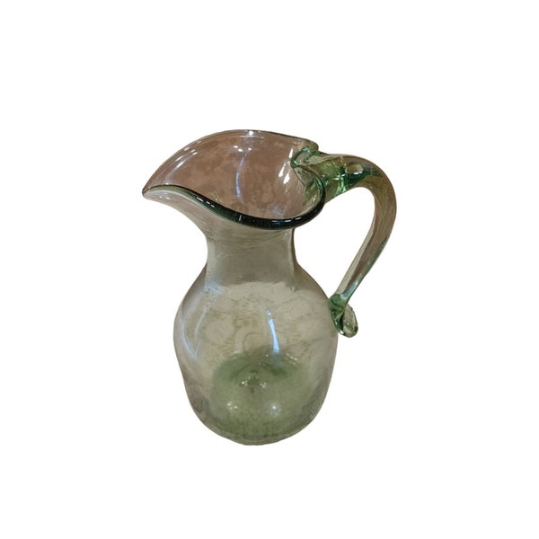 Small Glass Pitcher - Etsy