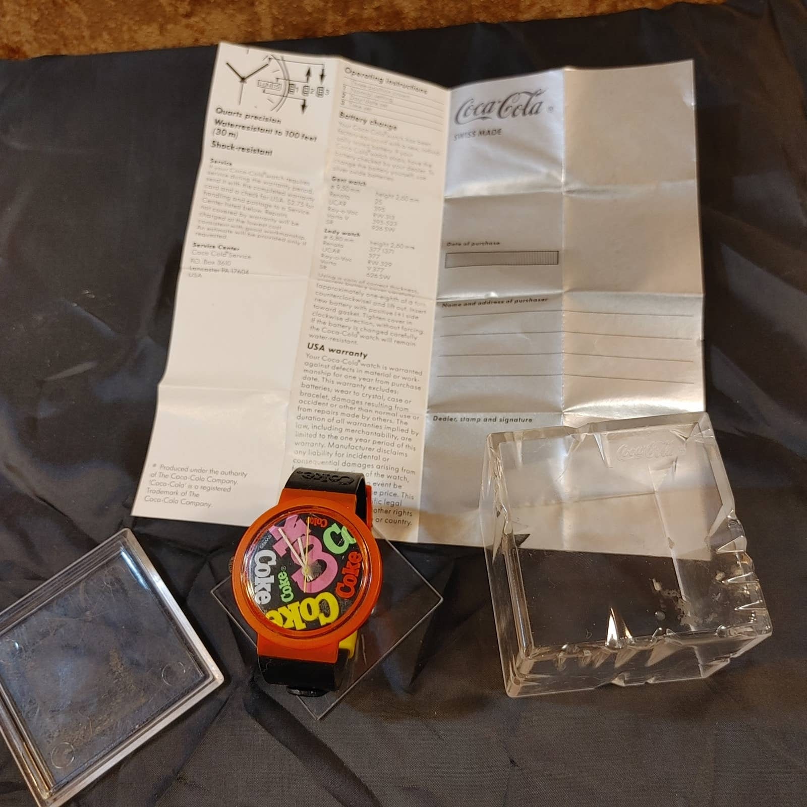 The Real Thing Coke Swatch Swiss Watch 1980's Coca Cola - Etsy