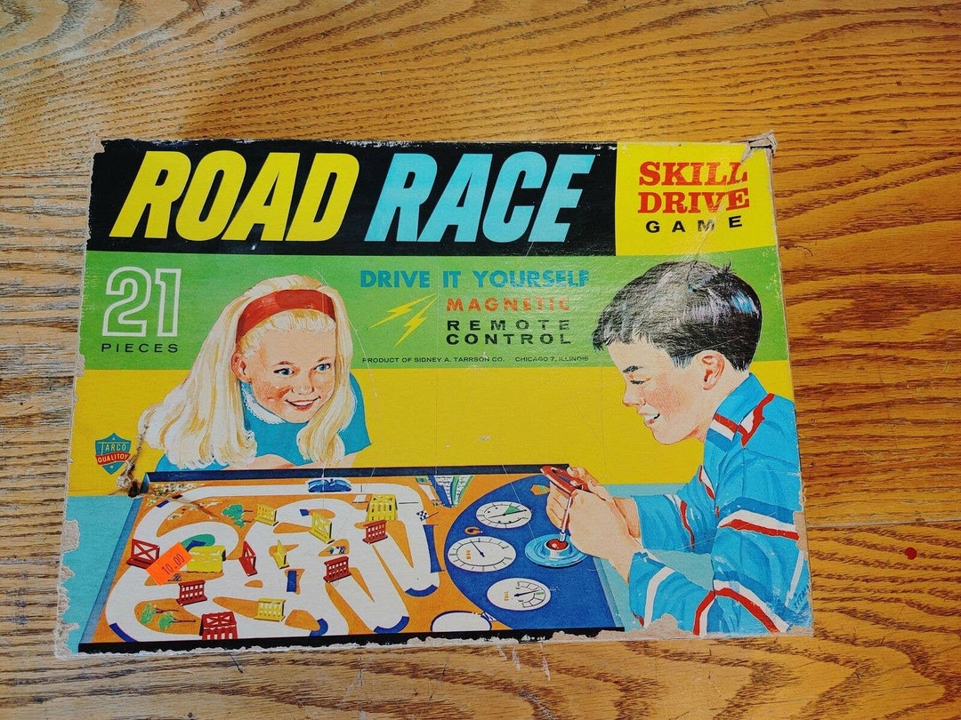 Driver's Ed Vintage Road Race Game Cars Box Made Chicago Sidney A ...