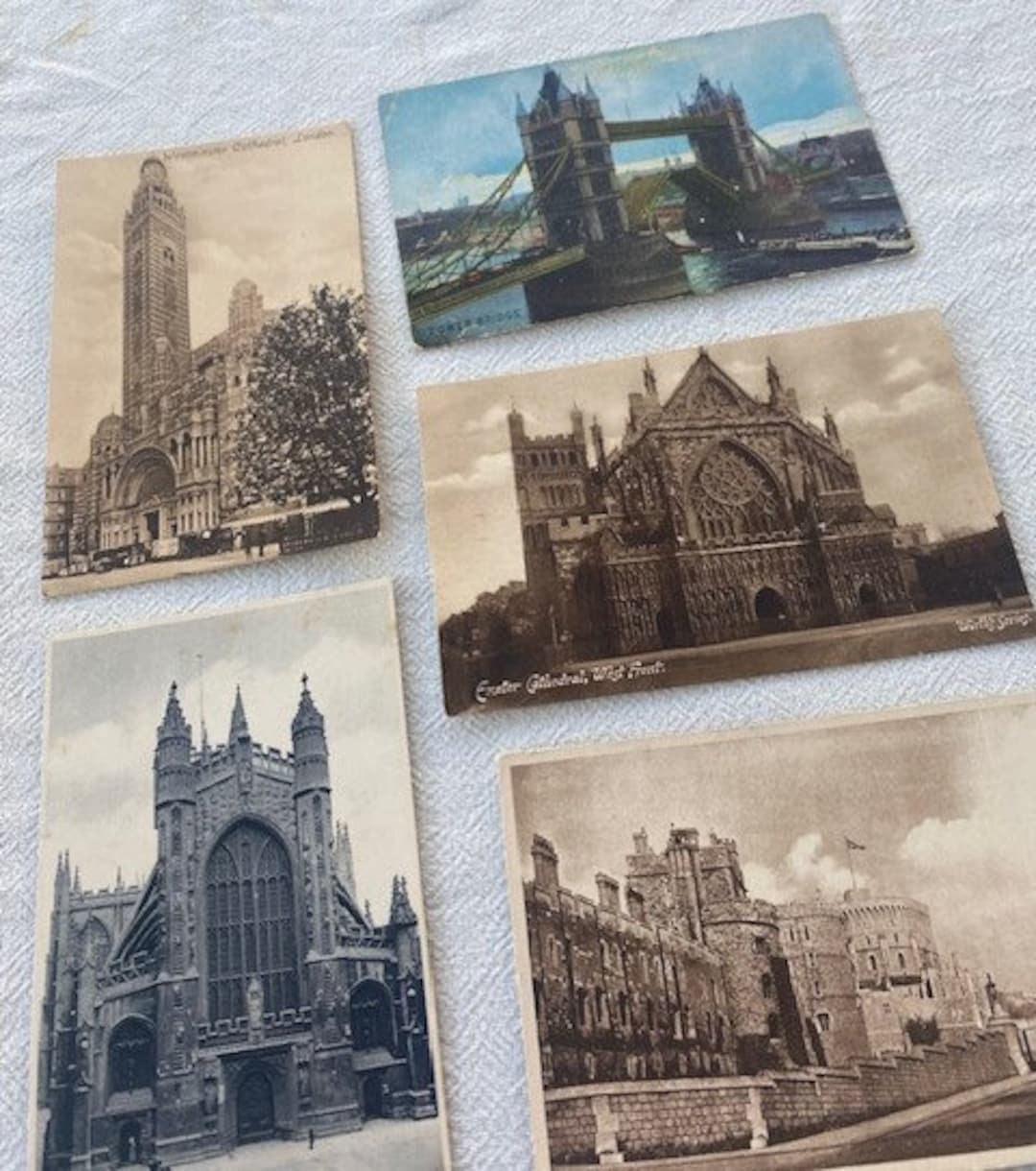 5 Vintage Postcards - London Scenes, One From 1918 - Great for Junk ...