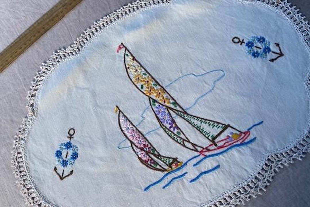 Vintage Yacht Doiley - Slow Stitch, Junk Journals, Paper Craft and ...