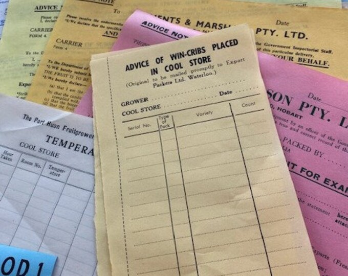 Vintage Receipts for Junk Journals, Ephemera, Paper Craft and Mixed ...
