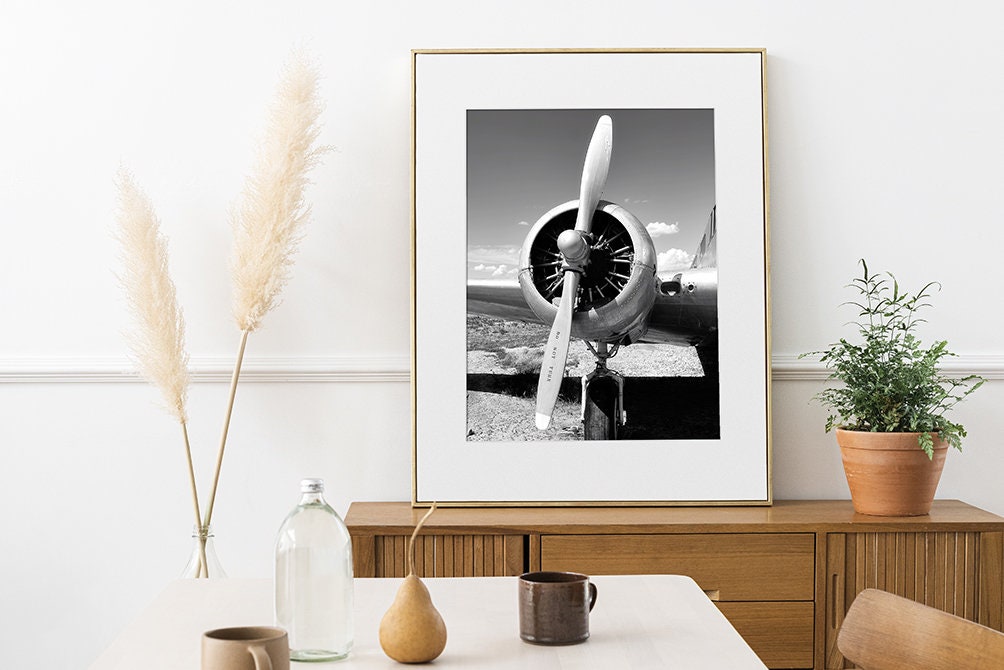 Aircraft Propeller Wall Art Airplane Print Aviation Art Wall Decor ...