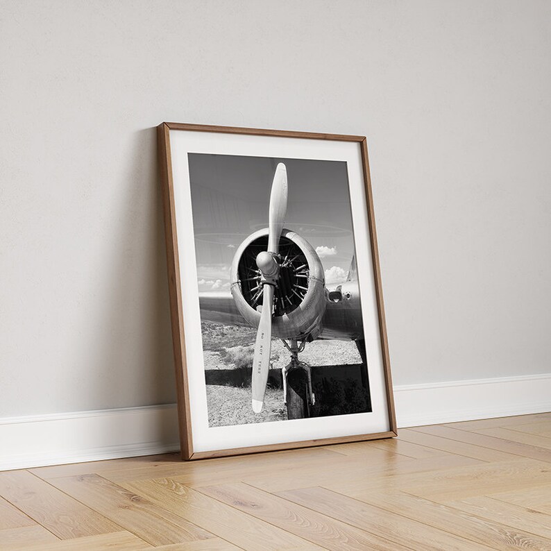 Aircraft Propeller Wall Art Airplane Print Aviation Art Wall Decor ...