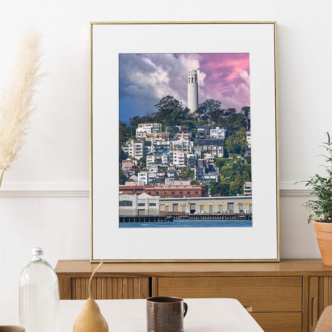 Coit Tower Fine Art Print, San Francisco Coit Tower Print Wall Décor SF ...