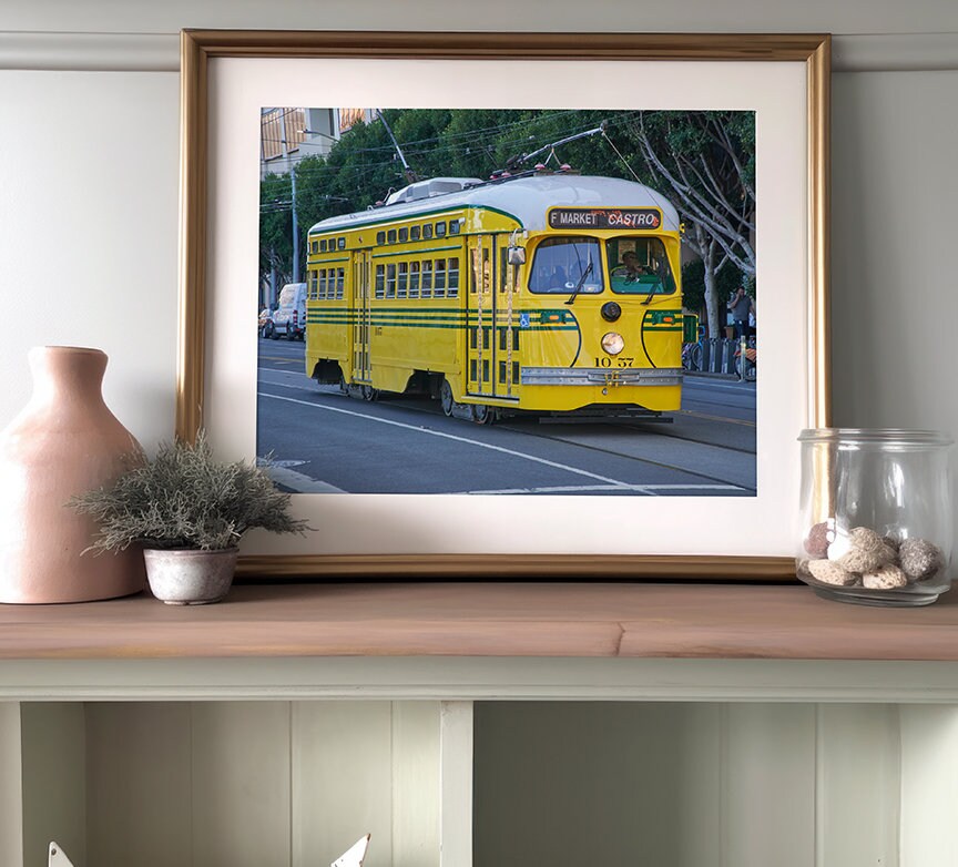 Capturing the Charm of the Past: Vintage Yellow San Francisco Street ...