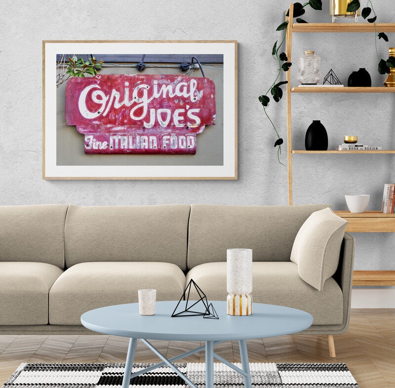 Vintage Neon Sign Original Joe's in San Francisco, Original Joe's North ...