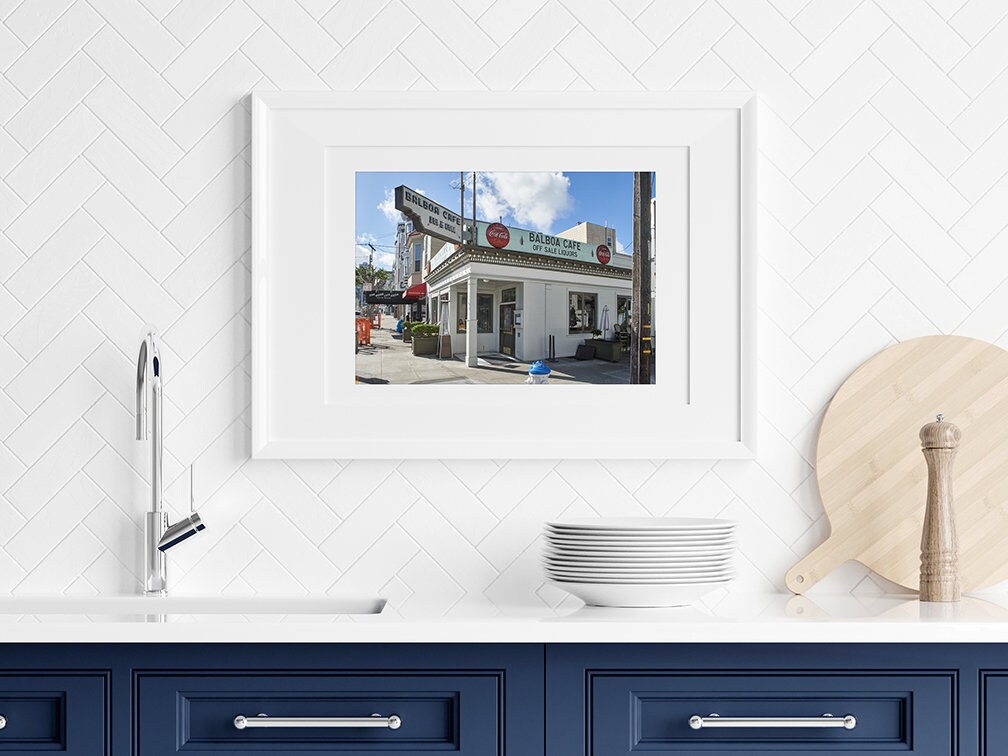 Balboa Cafe San Francisco, Print, SF Wall Art, Facades, Storefronts ...